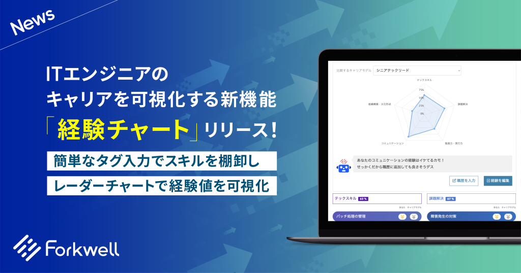 ITエンジニアのキャリアを可視化！新機能「経験チャート」をリリース！ | Forkwell Press | フォークウェルプレス
